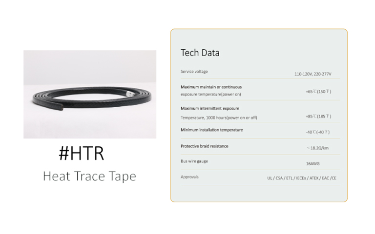 Jiahong: HTR Heat Trace Tape